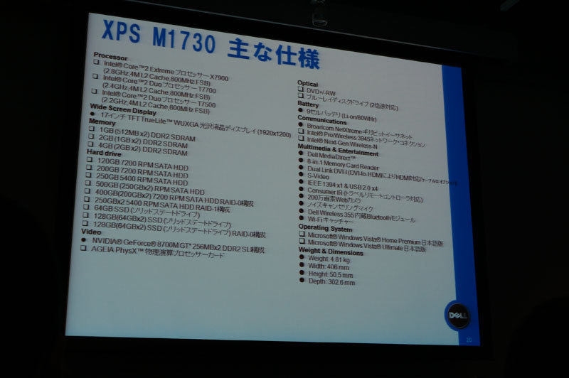 2/3 DELLの最強ノートPC XPS M1730 [ノートパソコン] All About